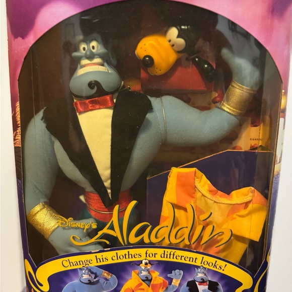 Disney | Toys | Disney Aladdin Genie And Goofy Set With Blue And Yellow ...